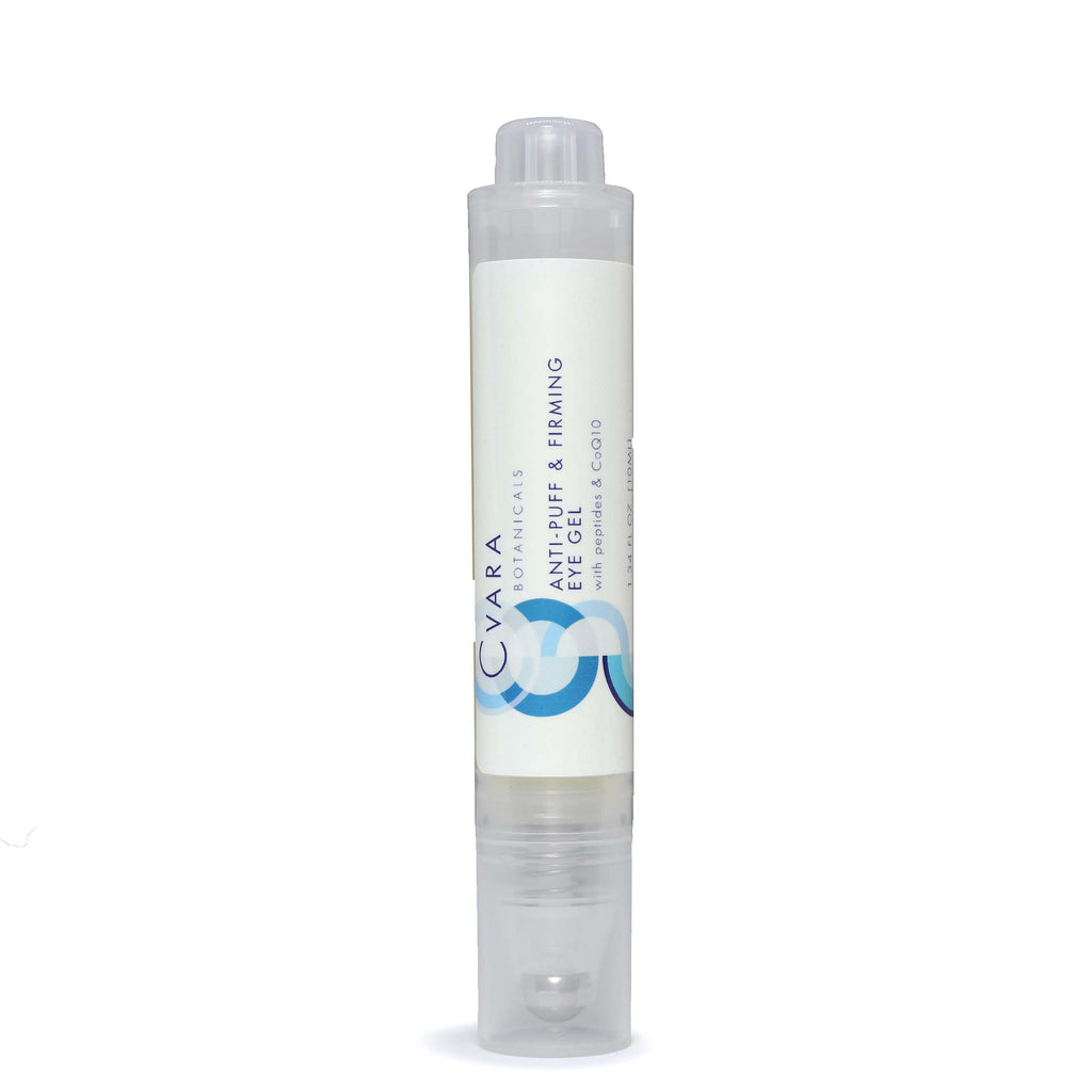 Anti-Puff & Firming Eye Gel .34oz with peptides & CoQ10 – CvaraSkinCare